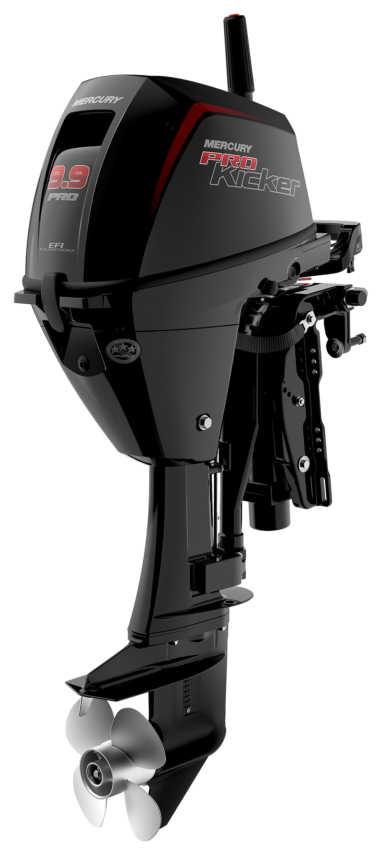 Mercury 9.9hp EFI Tiller FourStroke Command Thrust Outboard Motor with ...